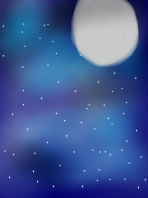 Langit malam-iseng - ibisPaint