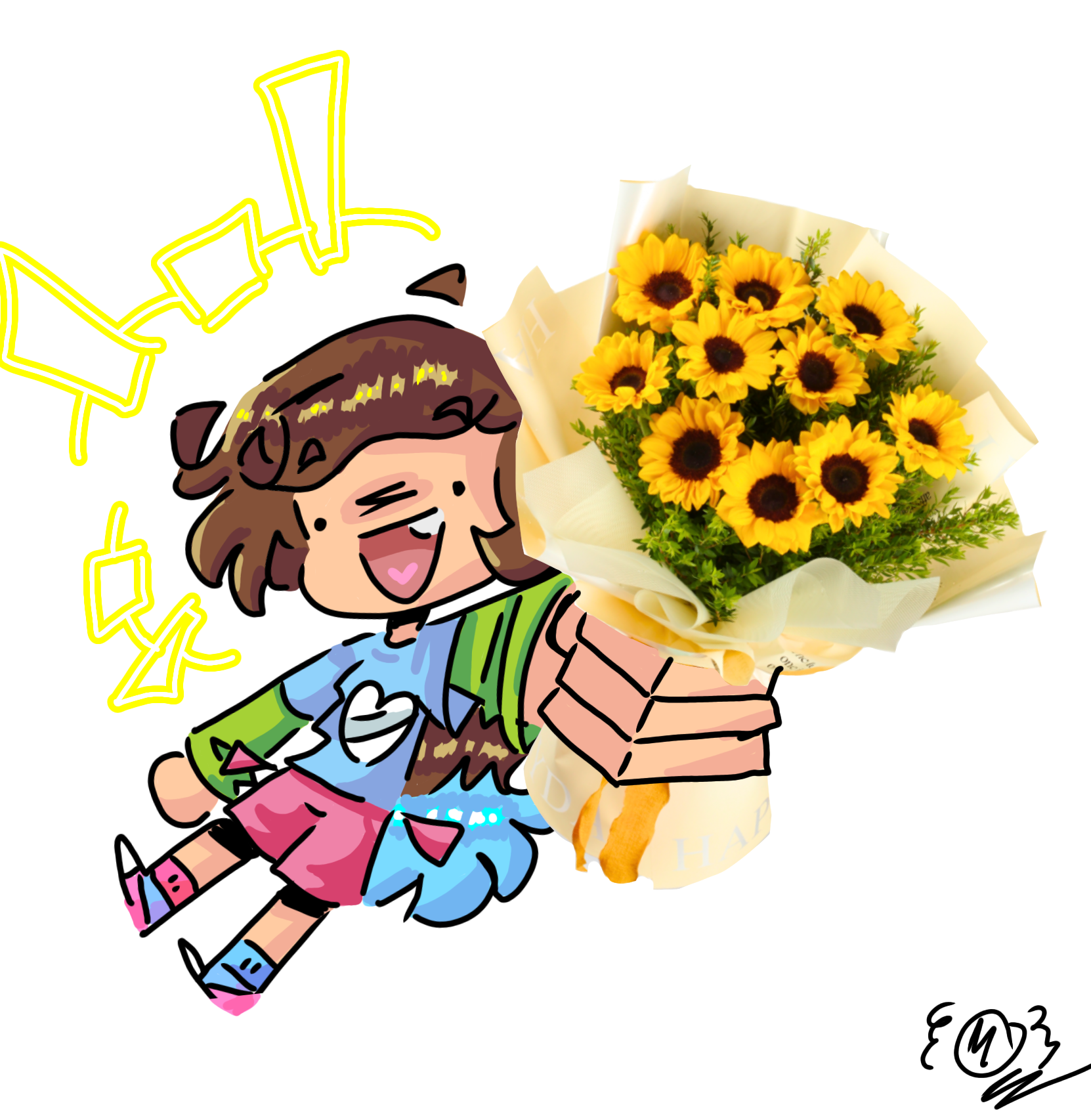 flores amarillas para usted - ibisPaint
