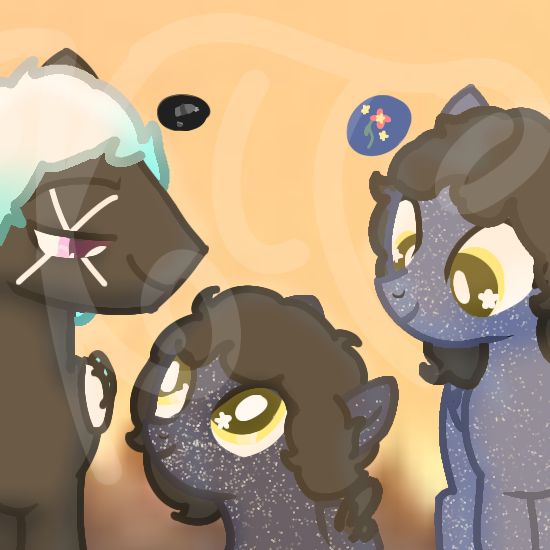 Stardust and her parents! - ibisPaint