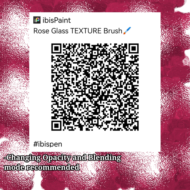 Rose glass texture brush - ibisPaint