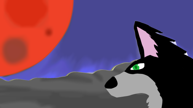 Blood moon drawing - ibisPaint