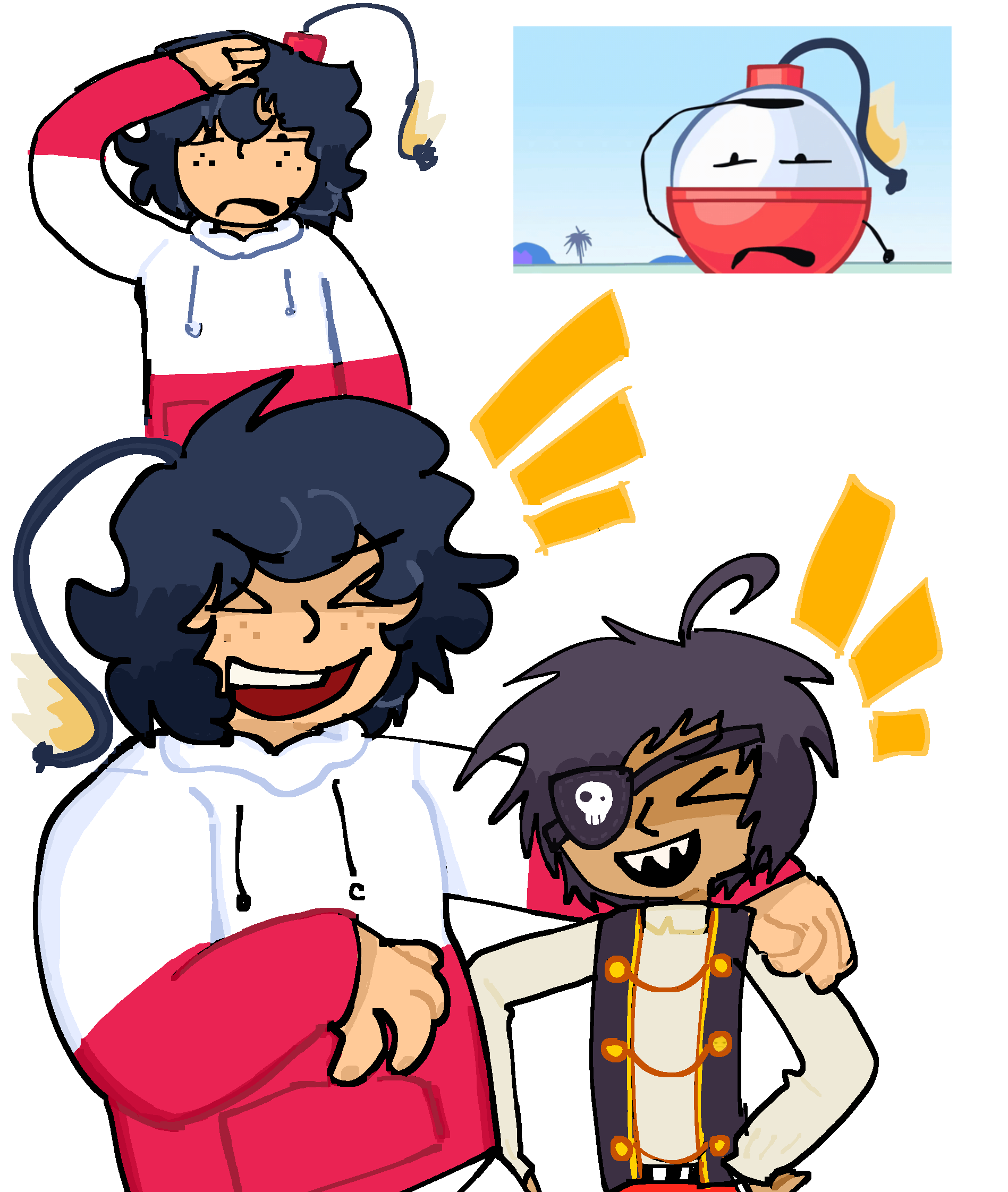 Bob-omb and Eye patch! - ibisPaint