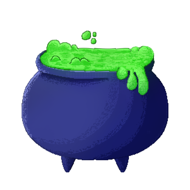 potion cauldron (pixel) - ibisPaint