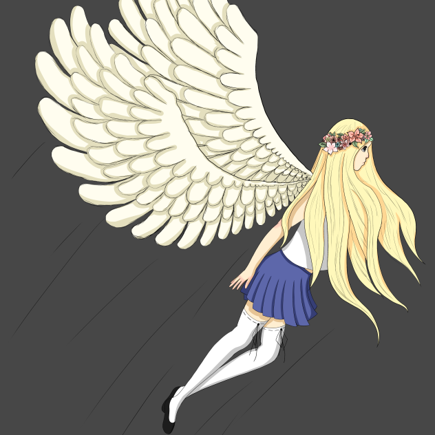 winged girl - ibisPaint