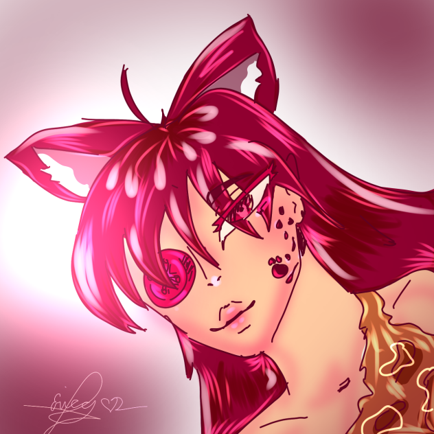 Hybrid human and wolf - ibisPaint