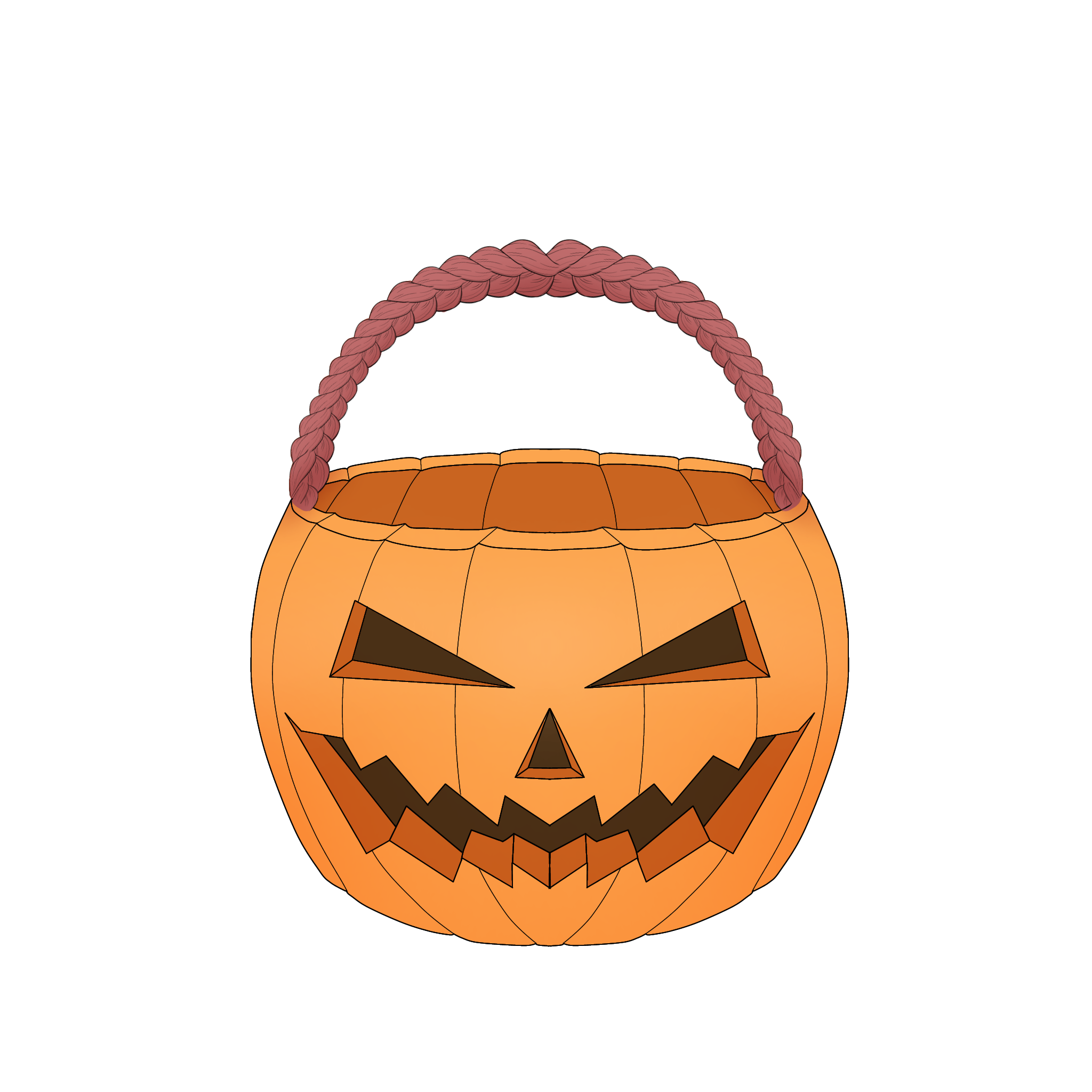 Jack O'lantern basket - ibisPaint