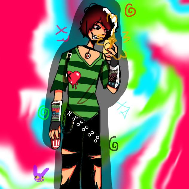 Scene kid I made in my style - ibisPaint