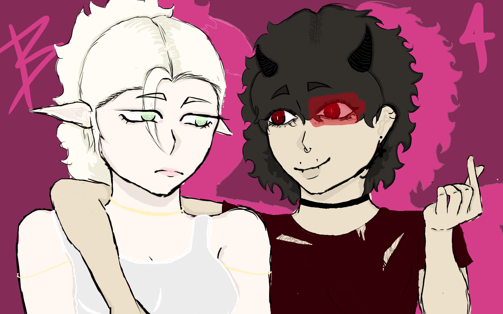 LOLA AND STACY - ibisPaint