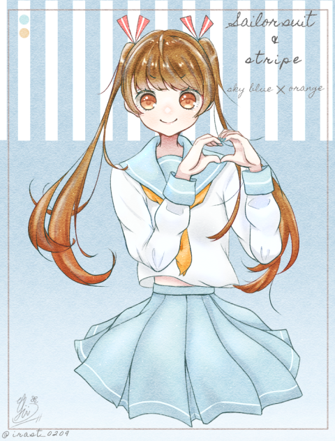 sailor suit & stripe - ibisPaint