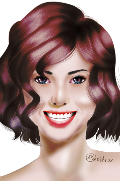 Just slightly edited my first portrait - ibisPaint