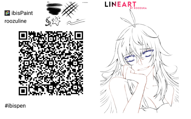 Lineart for ibispaintx by roozuka - ibisPaint
