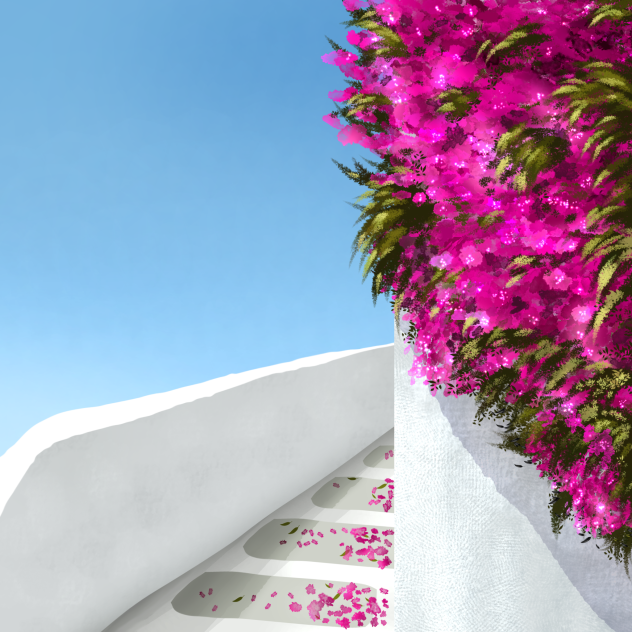 pink flowers - ibisPaint