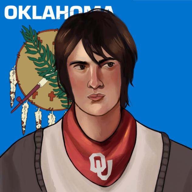 oklahoma redraw - hetalia oc - ibisPaint