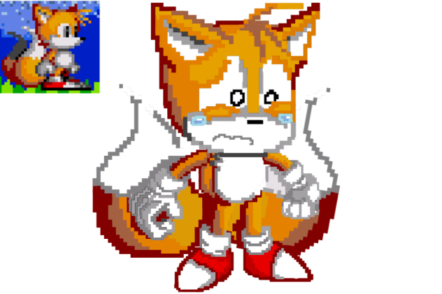 Classic Tails Sprite (Pixel) - ibisPaint