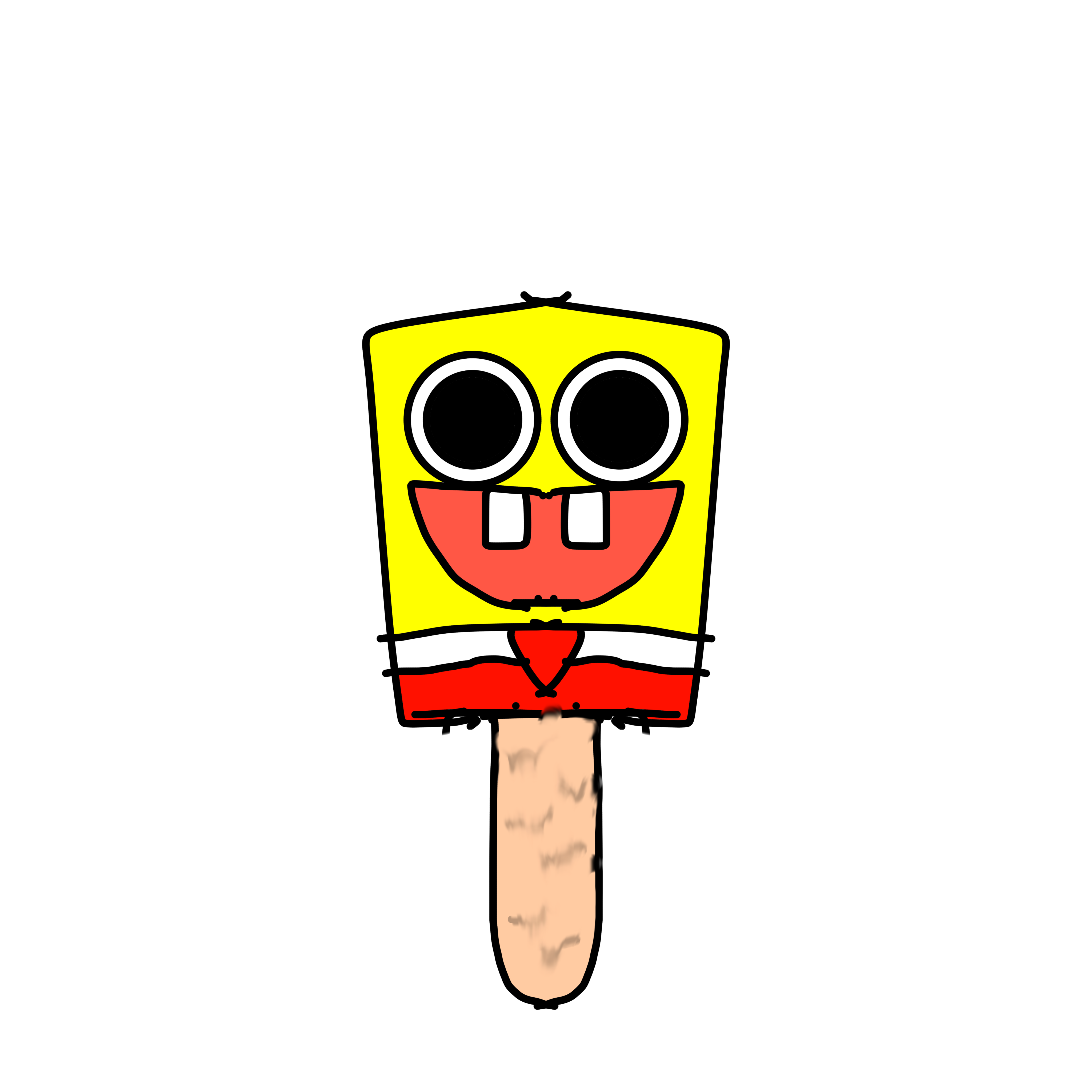 Drawing a perfect spongebob popsicle - ibisPaint