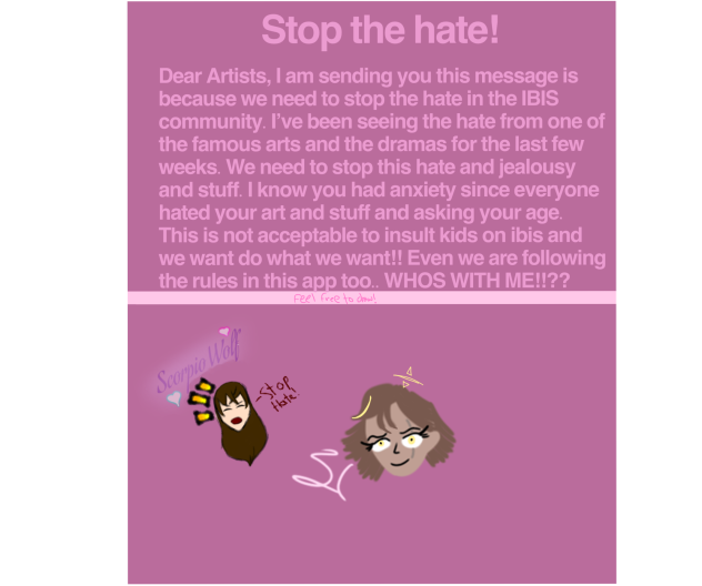 STOP HATE! - ibisPaint