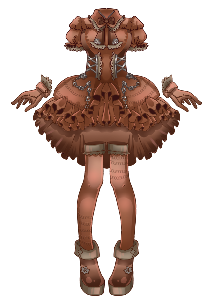 One piece steampunk lolita - ibisPaint