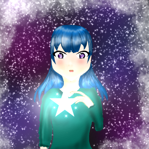 Hands on star - ibisPaint