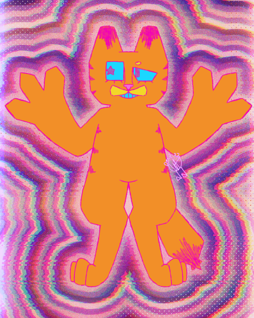 garfield eyestrain - ibisPaint