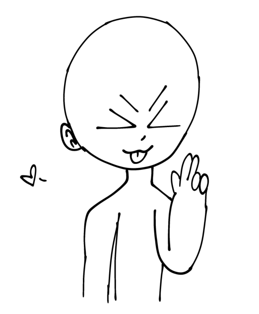 Peace sign base. By me! - ibisPaint