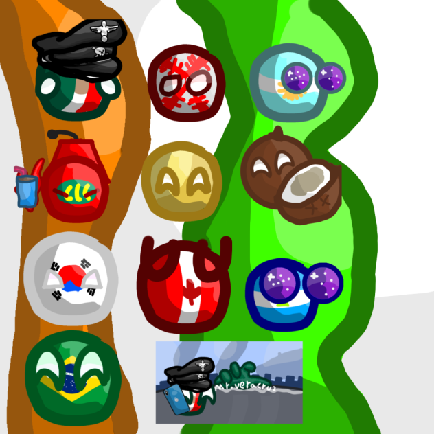 countryballs battle cards - ibisPaint