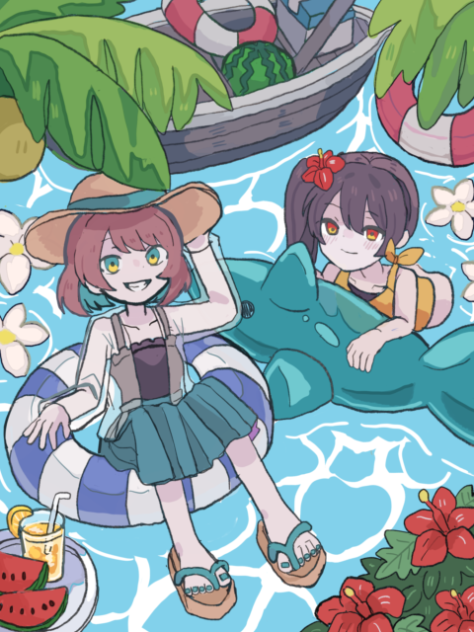 Summer vacation(動画) - ibisPaint