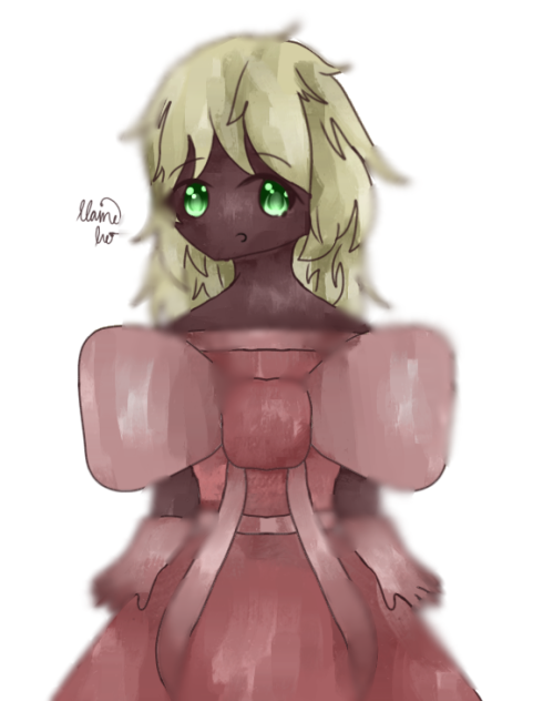 A Girl with a Big Bow - ibisPaint