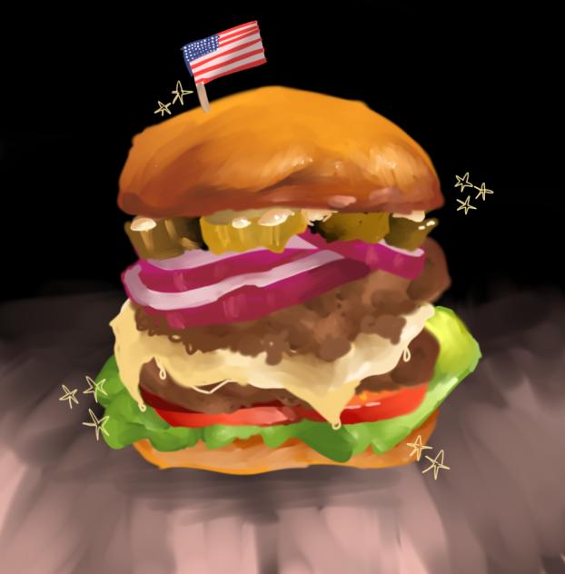 American burger 🍔 - ibisPaint