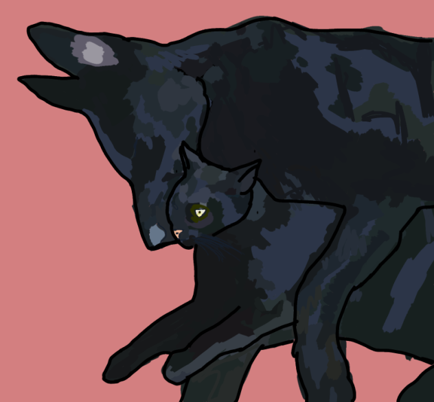 Dog and cat two - ibisPaint