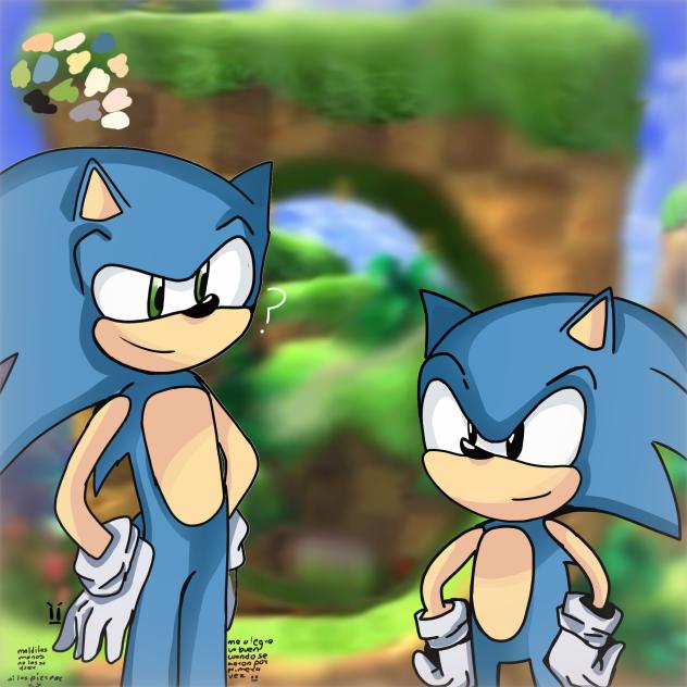 Sonic x sonic classic - ibisPaint