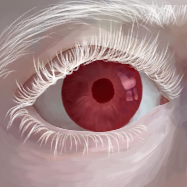 Albino eye redrawing - ibisPaint