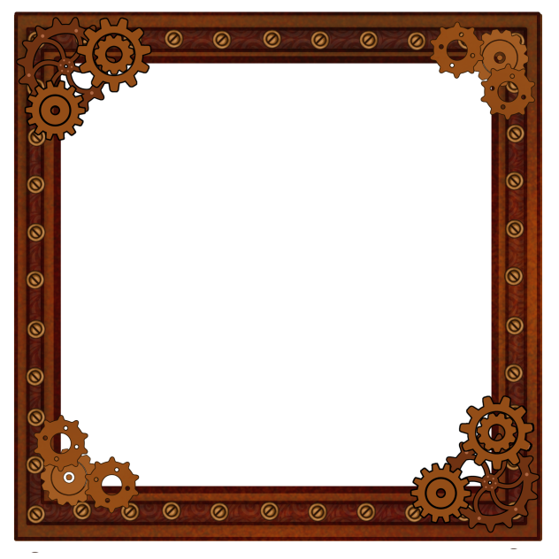 Steampunk frame - ibisPaint