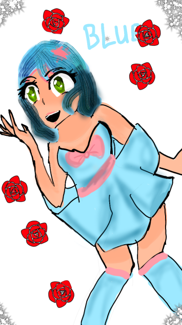 blue girl - ibisPaint