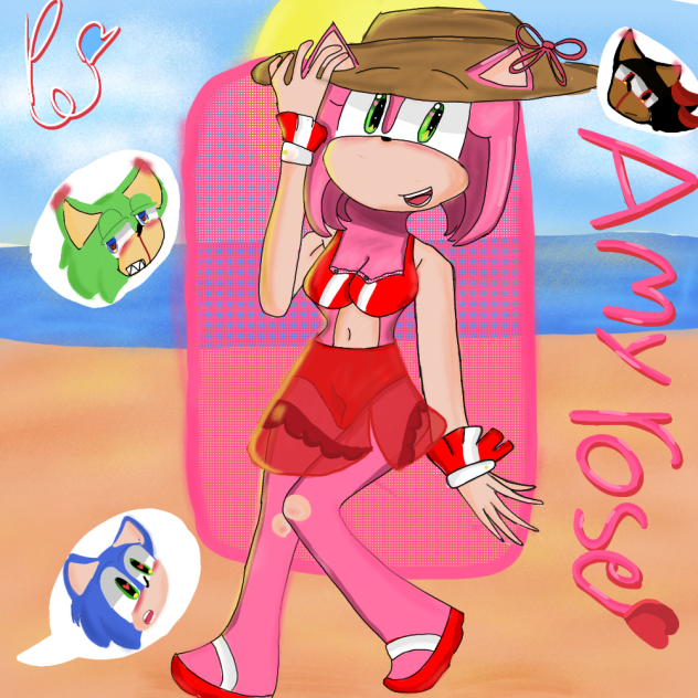 Amy at the beach! - ibisPaint