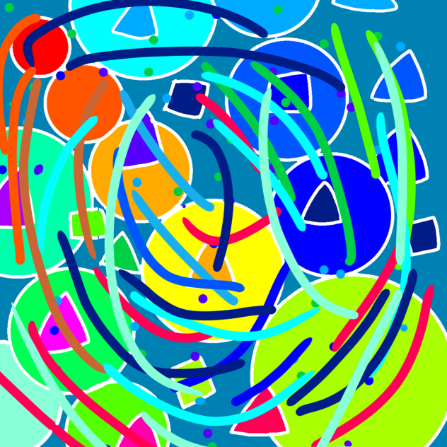 the abstract rainbow - ibisPaint