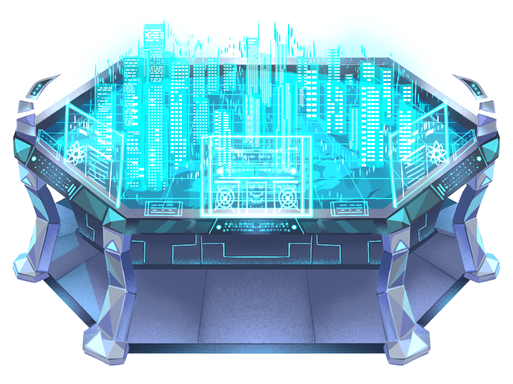 Cyber Hologram Map📡🗺 - ibisPaint