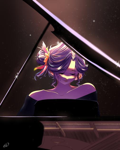 Girl doing her passion - ibisPaint