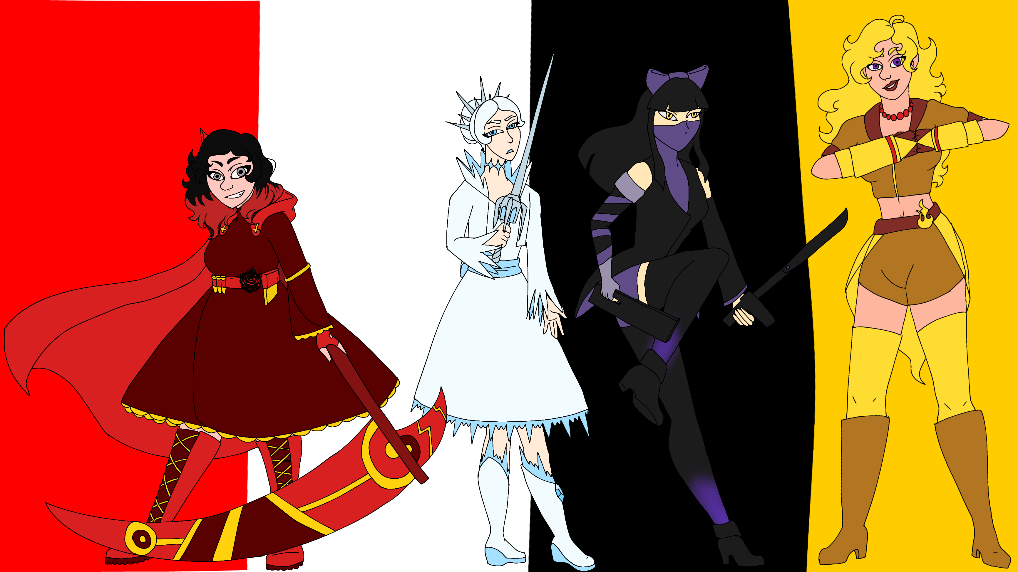 Team RWBY Redesign - ibisPaint