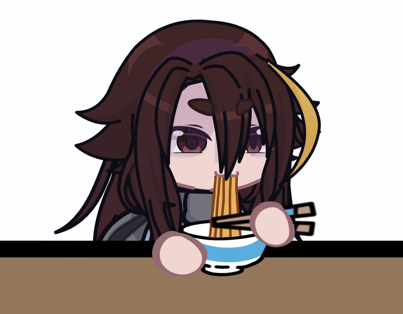 Oc eating ramen - ibisPaint