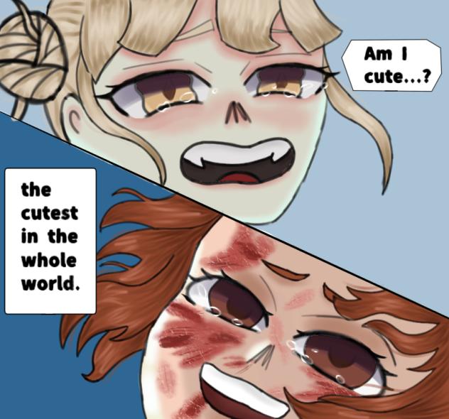 toga and uraraka manga panel - ibisPaint