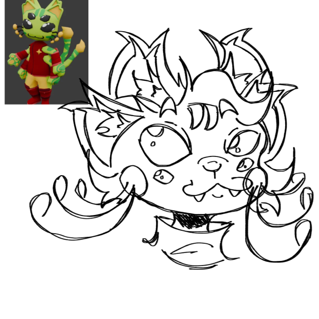 gnarp head (sketch) - ibisPaint