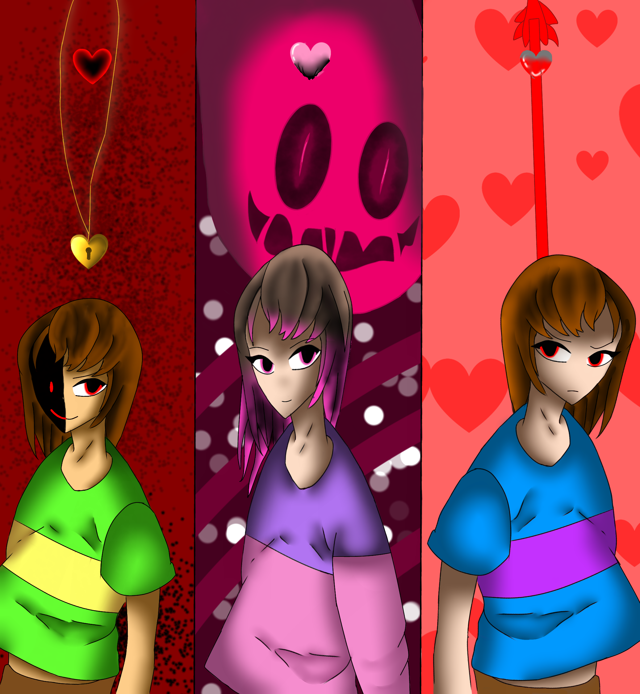 Chara Betty and Frisk - ibisPaint