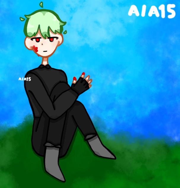Green haired guy - ibisPaint