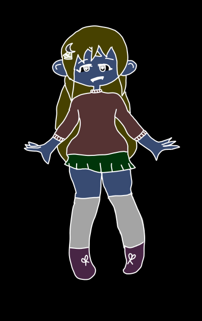 chibi drawing inverted colors - ibisPaint