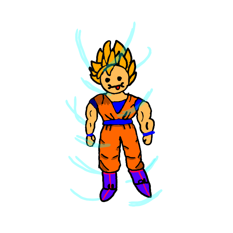 Derpy super sayain Goku - ibisPaint