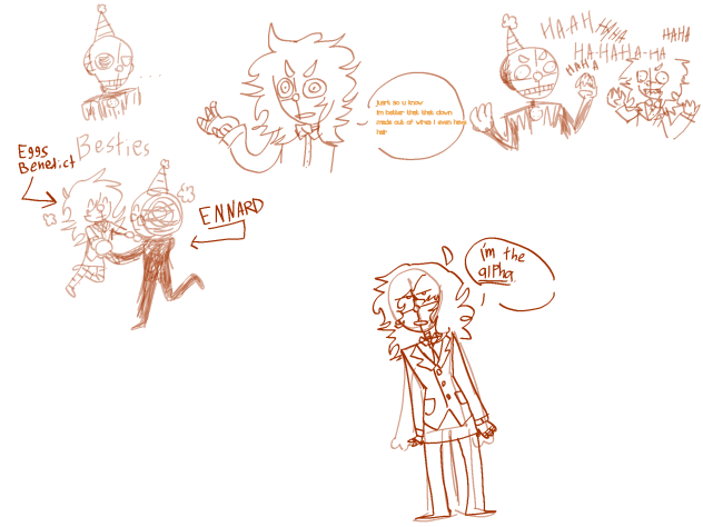 Ennard and Eggs Benedict - ibisPaint