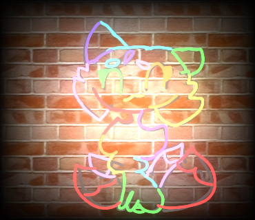 Mega Neon Kitsune! - ibisPaint