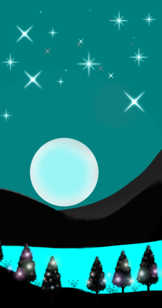 past night sky - ibisPaint