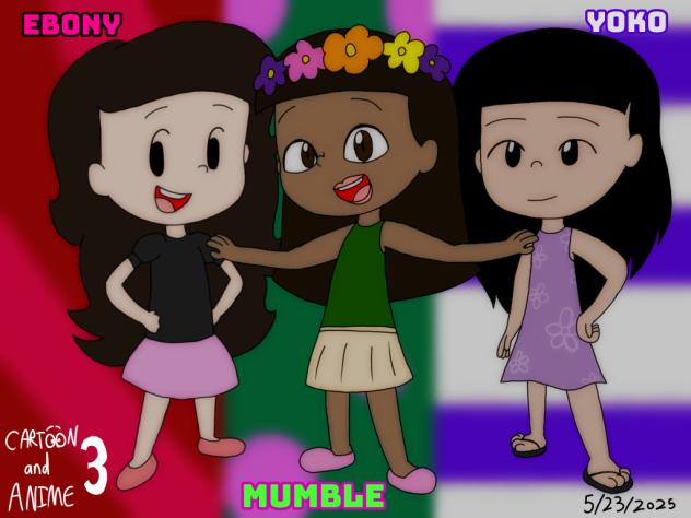 Ebony, Mumble, and Yoko - ibisPaint