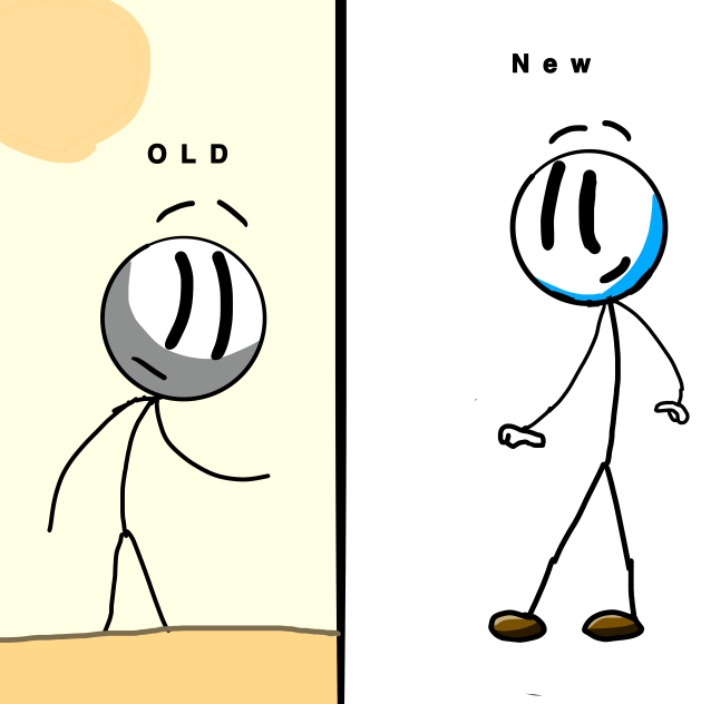 Henry stickman old vs new - ibisPaint